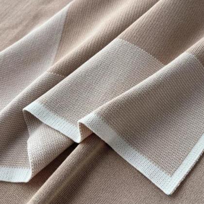 Elegant Beige Knit Dress And Cardigan Set on Luulla