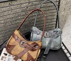 Vintage Canvas Leather Tote Shoulder Bag For Women on Luulla