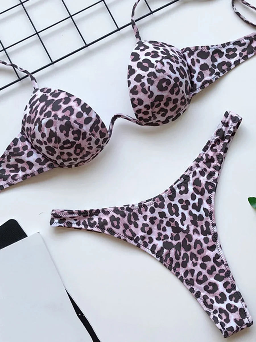 Womens Bright Pink Bikini Set Swimwear Beachwear on Luulla