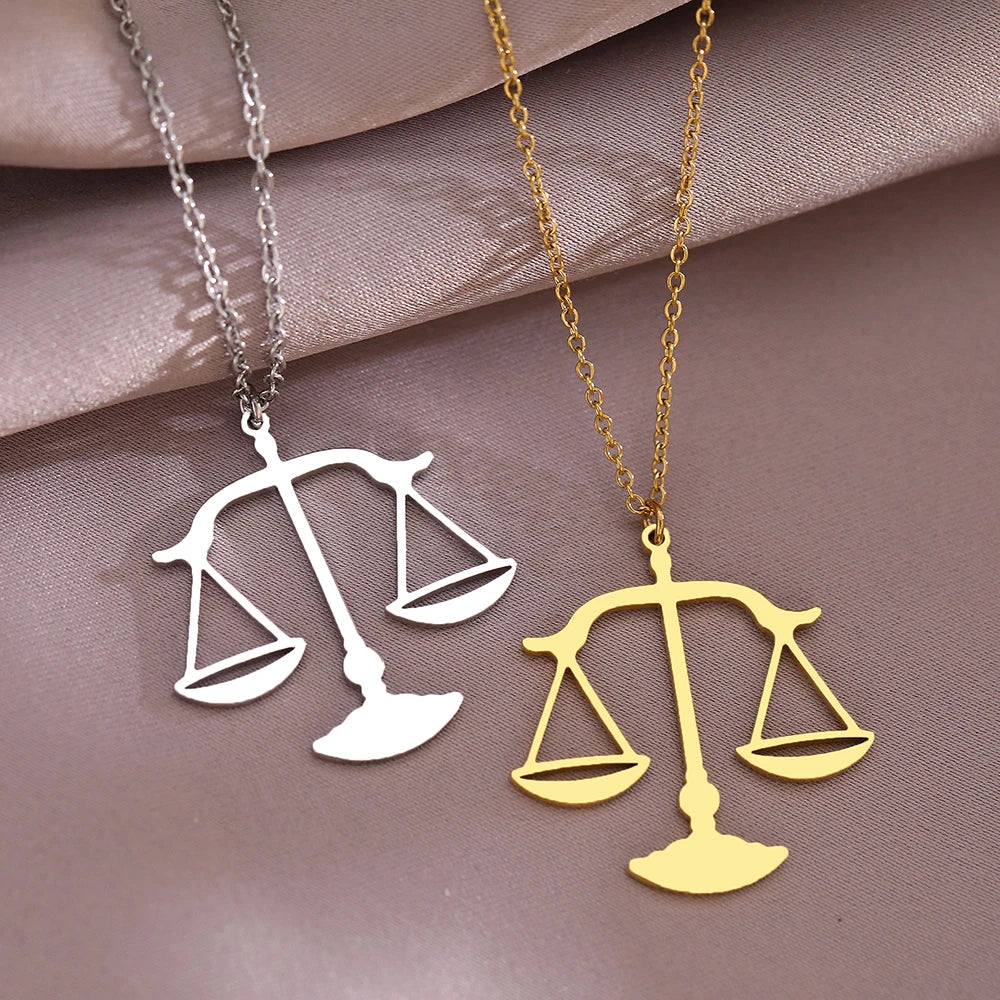Gold Plated Libra Zodiac Sign Necklace Jewelry on Luulla