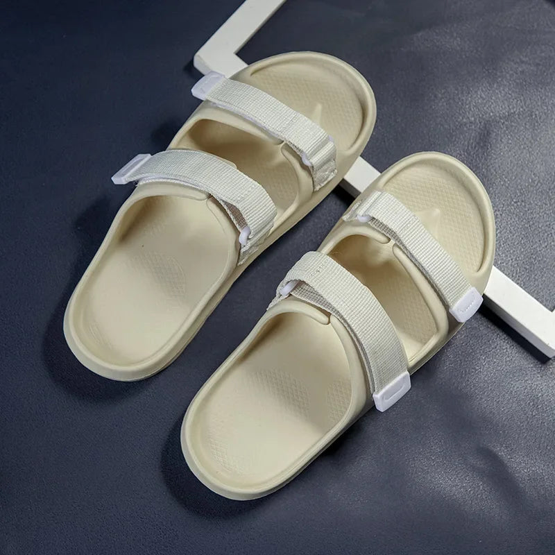 Comfortable Adjustable Strap Slide Sandals For Men on Luulla