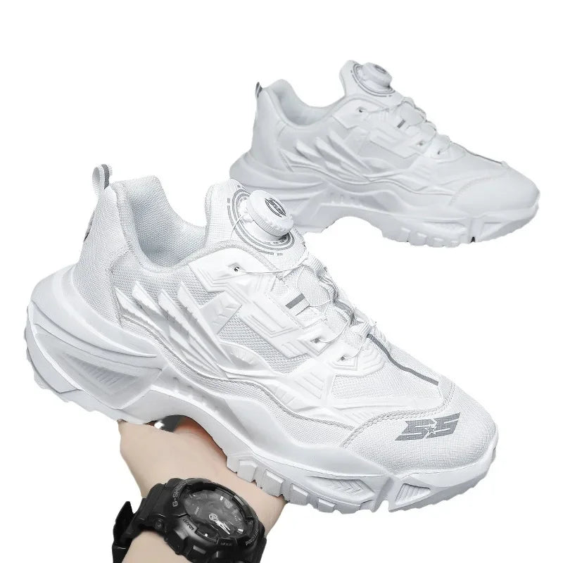 Mens Chunky Sneakers With Distinctive Geometric Design on Luulla