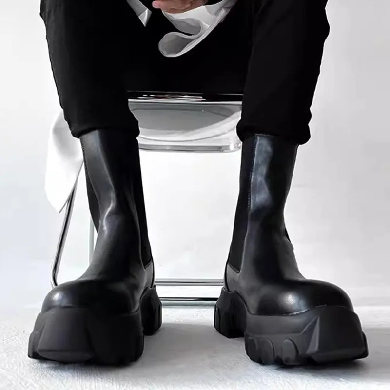 platform wedge boots men