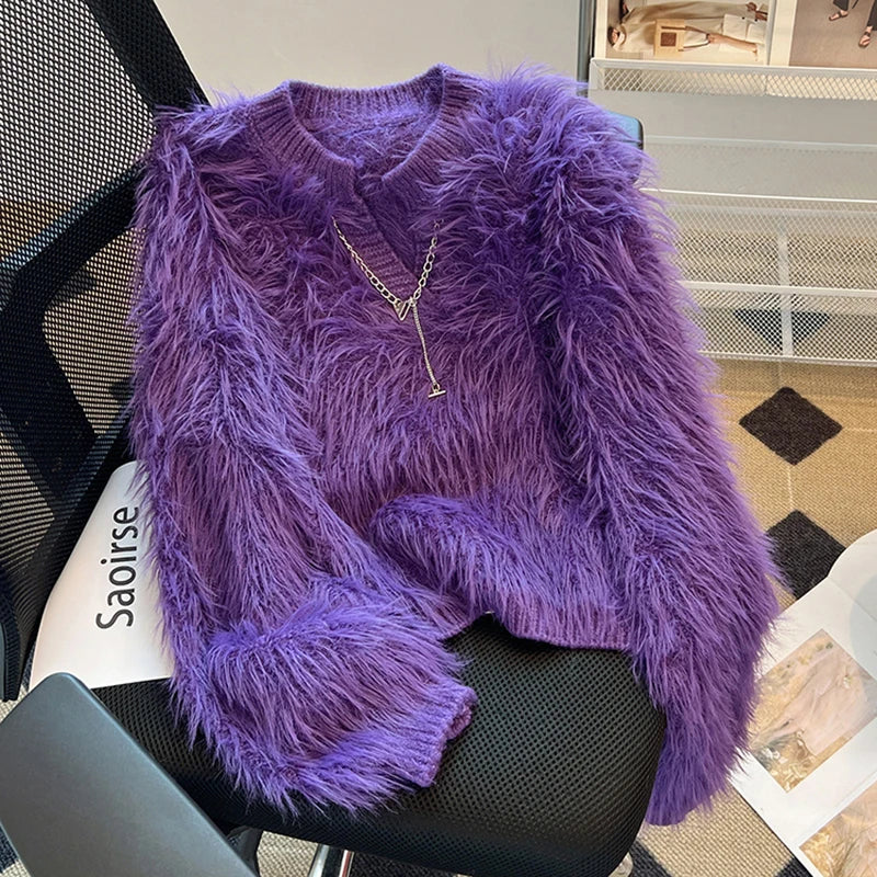 fuzzy purple