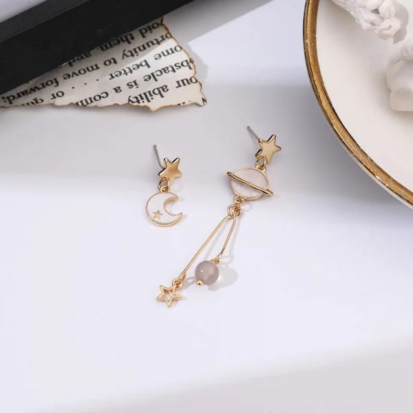 Cute Asymmetrical Cat Balloon Drop Earrings on Luulla