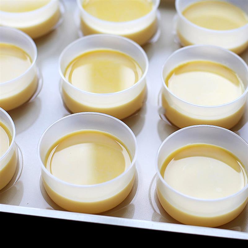 50 Set Baking Pudding Cup Chubby Pudding Cup Japanese Pudding Beaker ...