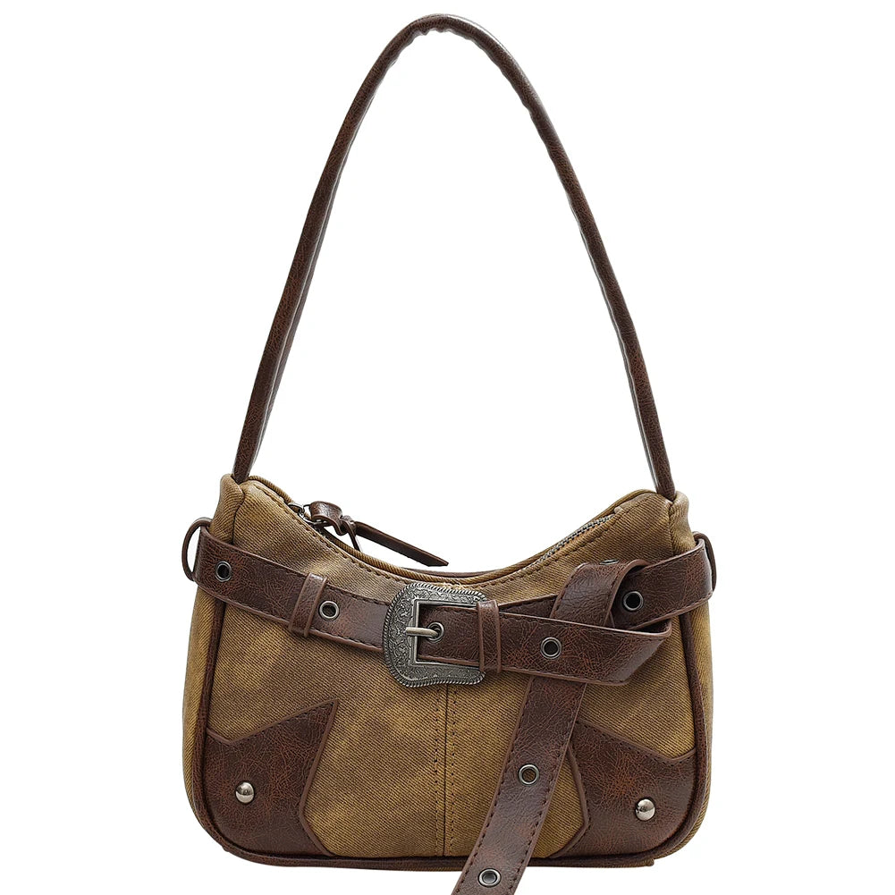 Vintage Canvas Leather Tote Shoulder Bag For Women on Luulla