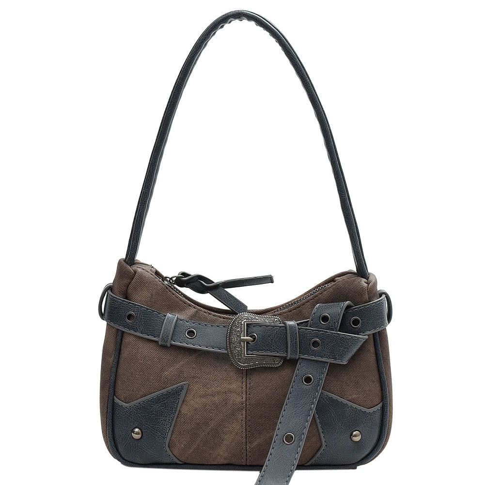 Vintage Canvas Leather Tote Shoulder Bag For Women on Luulla