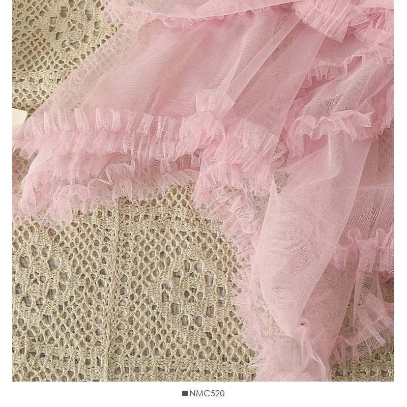 Colorful Layered Ruffle Tulle Skirts For Women on Luulla