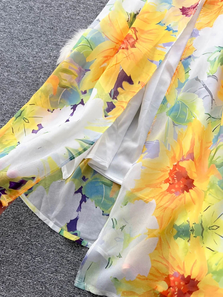 Floral Off-shoulder Maxi Dress Summer Collection on Luulla