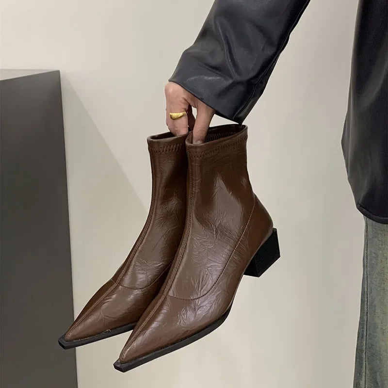Chic Pointed Toe Ankle Boots Collection on Luulla