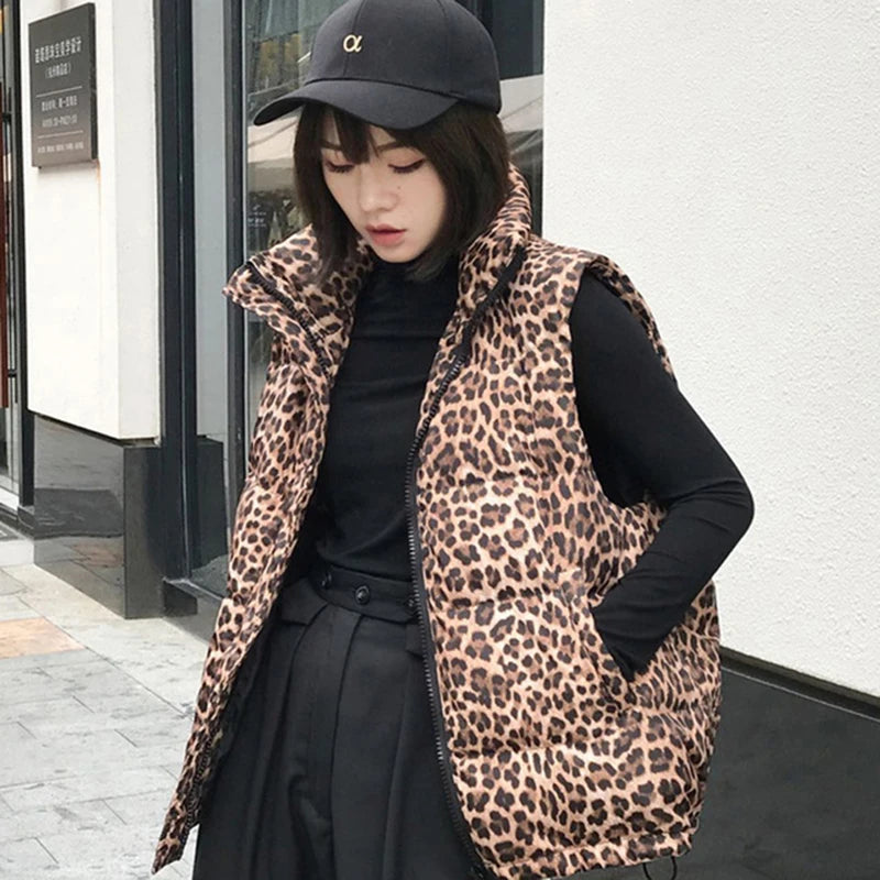 Leopard Print Sleeveless Vest For Women Fashion on Luulla