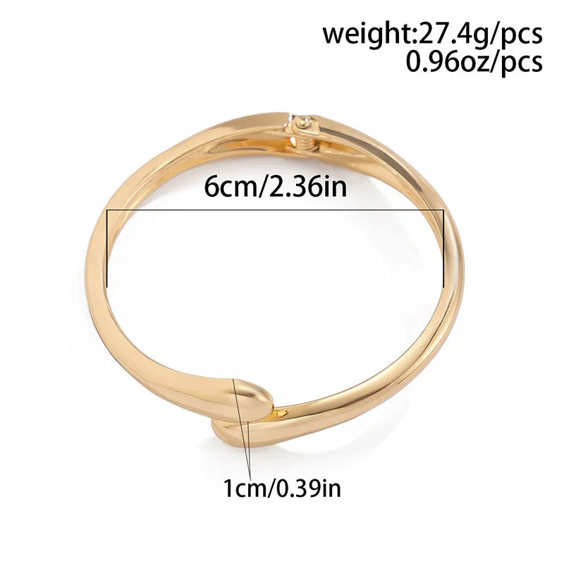 Modern Gold-plated Adjustable Bracelet And Ring Set on Luulla